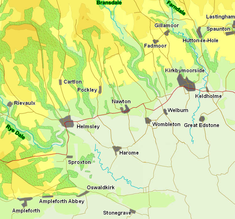Clickable Map: Kirkbymoorside, Helmsley